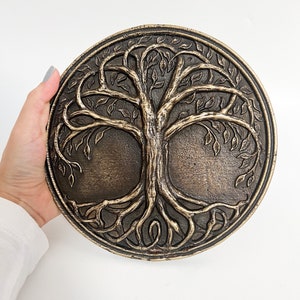 Tree of Life Medallion, Bronze Tree of Life Locket, Big Medallion ...