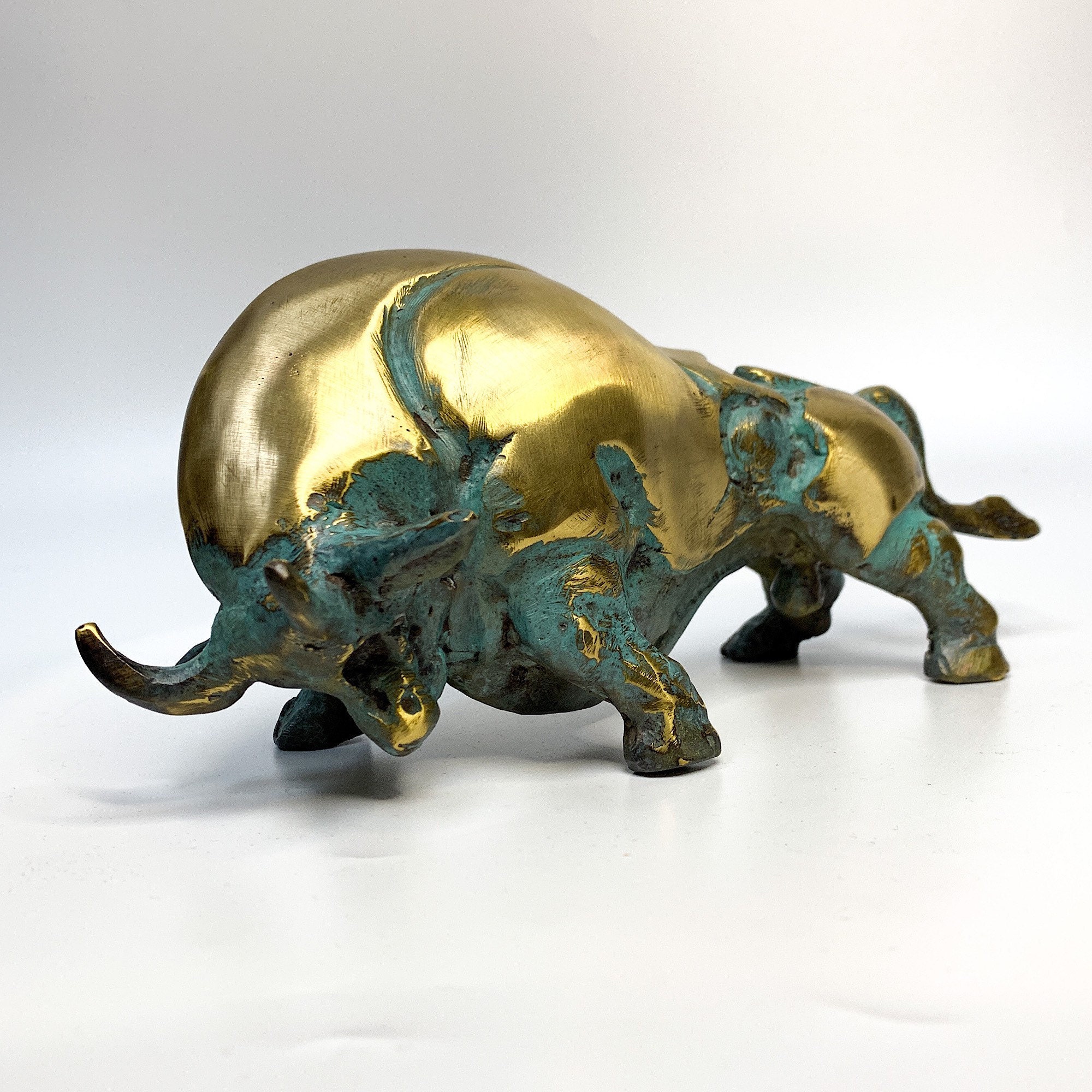 Bronze Bull Statue Bull Sculpture Bull Figure-animal Lover - Etsy