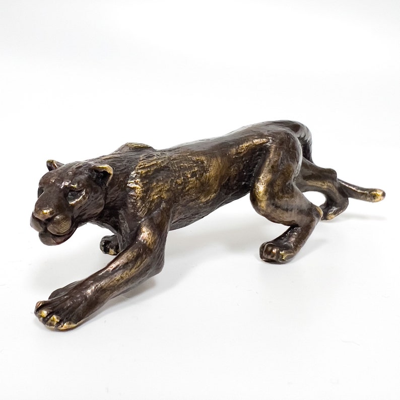 Bronze Leopard Statue Leopard Sculpture Animal Statue - Etsy