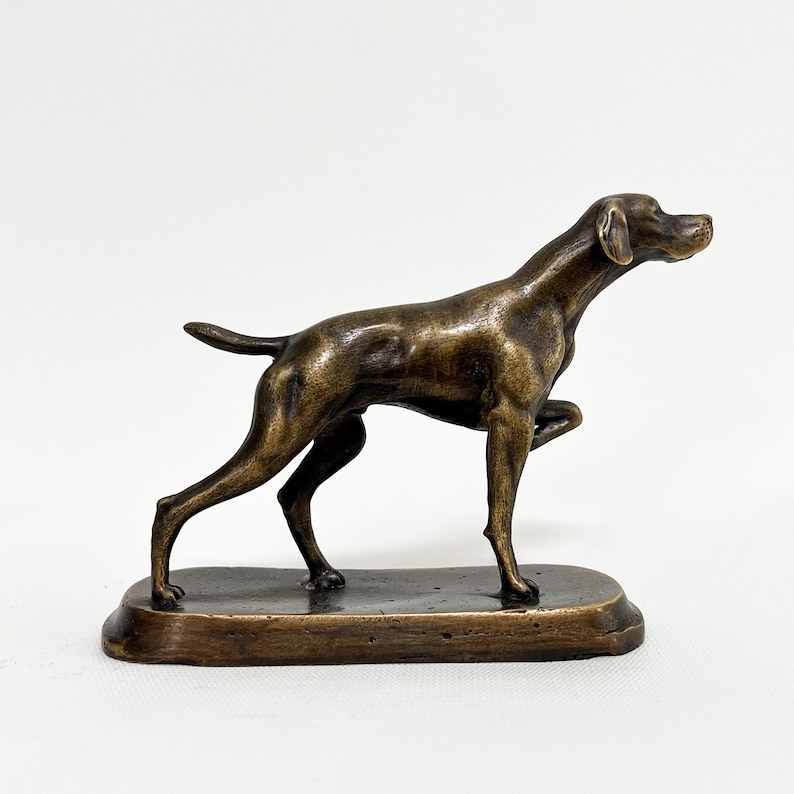 Bronze English Pointer Statue, Pointer Sculpture, Pointer, Hunting Dog ...