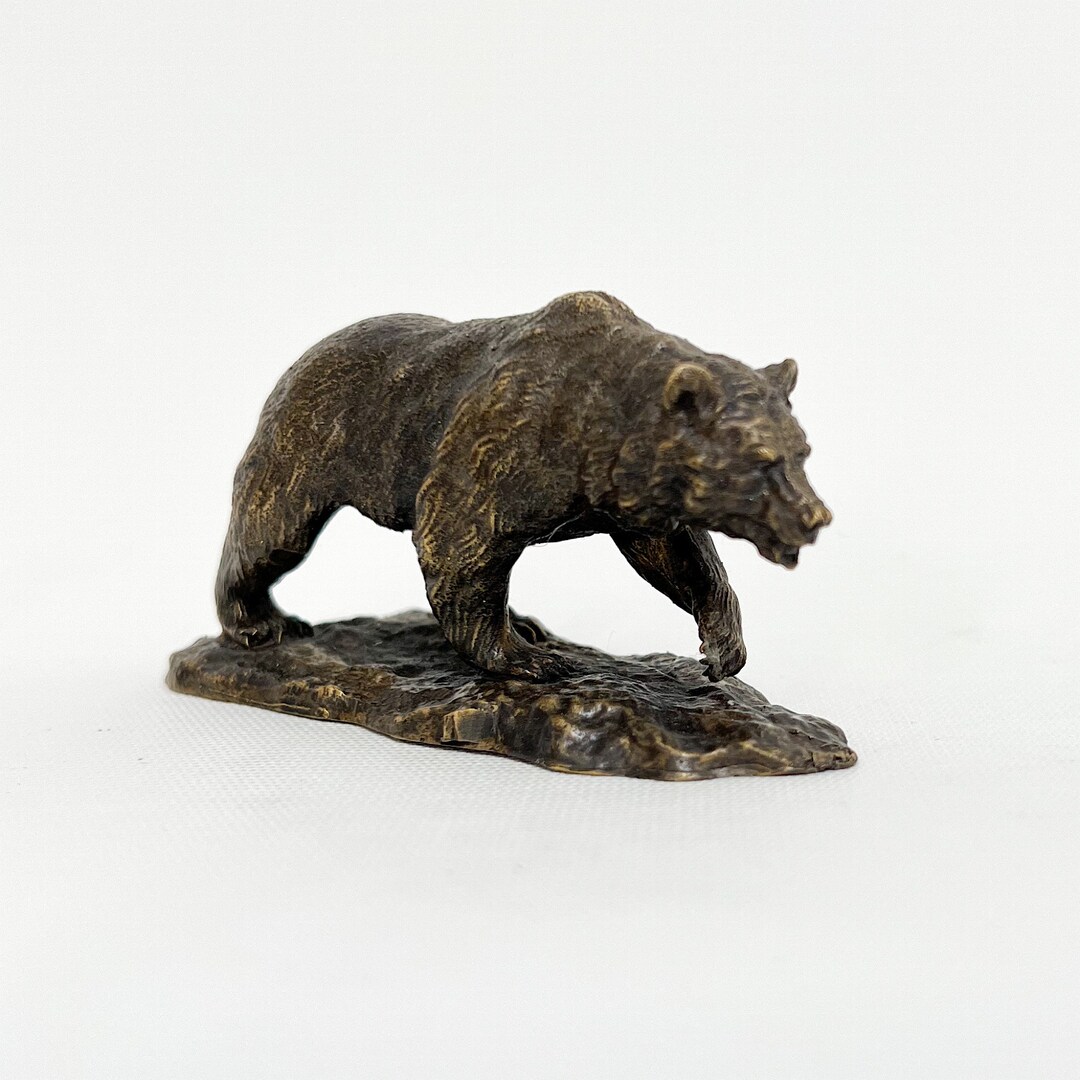 Bronze Bear Statue, Bear Sculpture, Christmas Gift Idea, Bear Lover ...