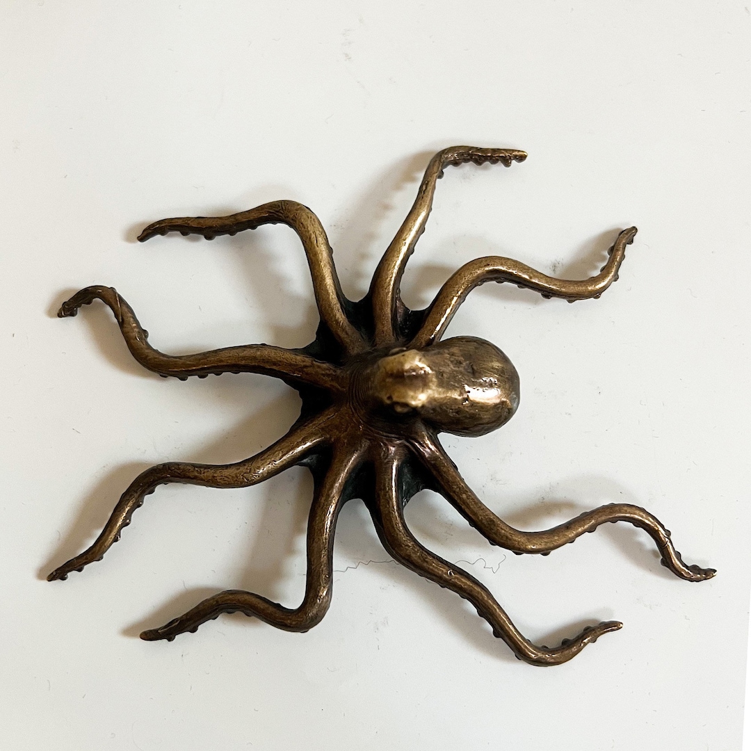 Octopus Statue Bronze Octopus Figure octopus Sculpture sea - Etsy