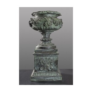 Bronze Flowerpot, Ancient Greek Flower Pot, Bronze Flower Vase, Bronze ...