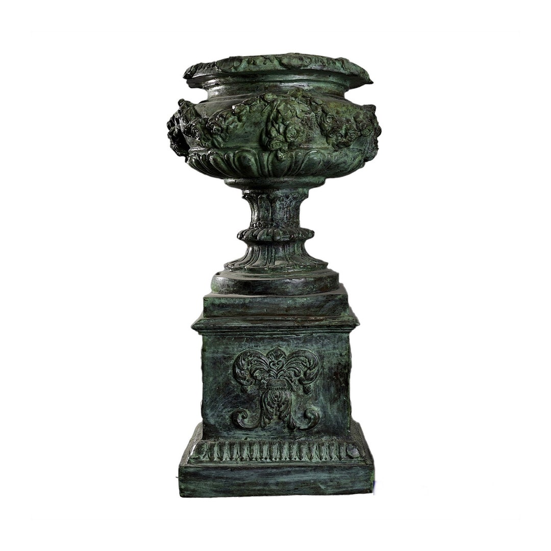 Bronze Flowerpot, Ancient Greek Flower Pot, Bronze Flower Vase, Bronze ...