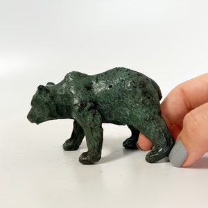Bear Sculpture, Bronze Bear Statue, Christmas Gift, Animal Statue ...