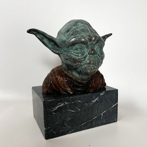 Bronze Yoda Bust, Star Wars Yoda Statue, Buddha Yoda Sculpture, Star ...