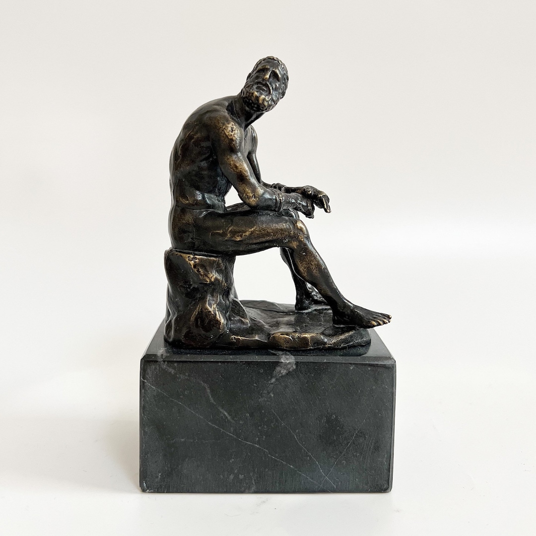 Bronze Boxer at Rest Statue-boxer Sculpture-boxer at Rest Figure-roman ...