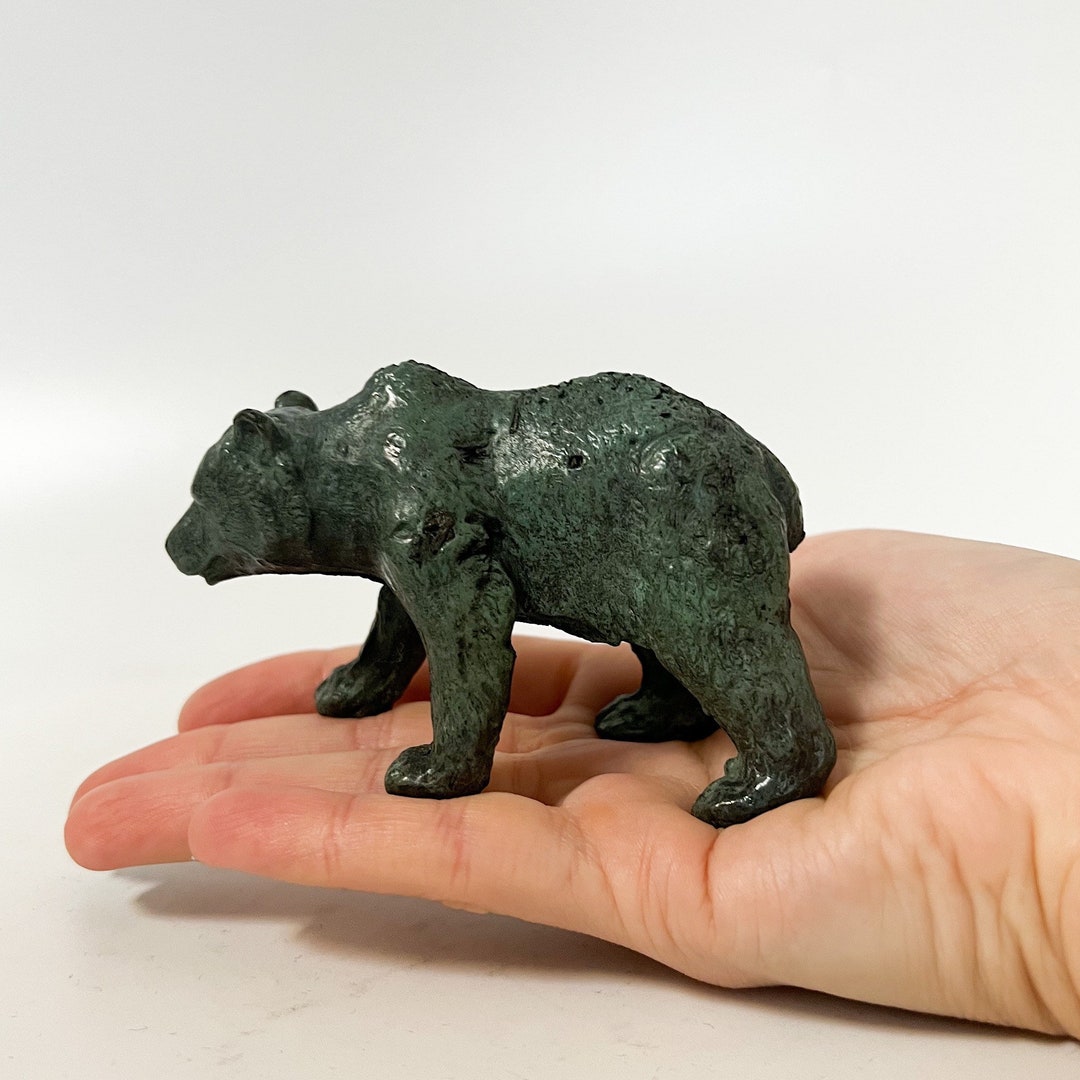 Bear Sculpture, Bronze Bear Statue, Christmas Gift, Animal Statue ...