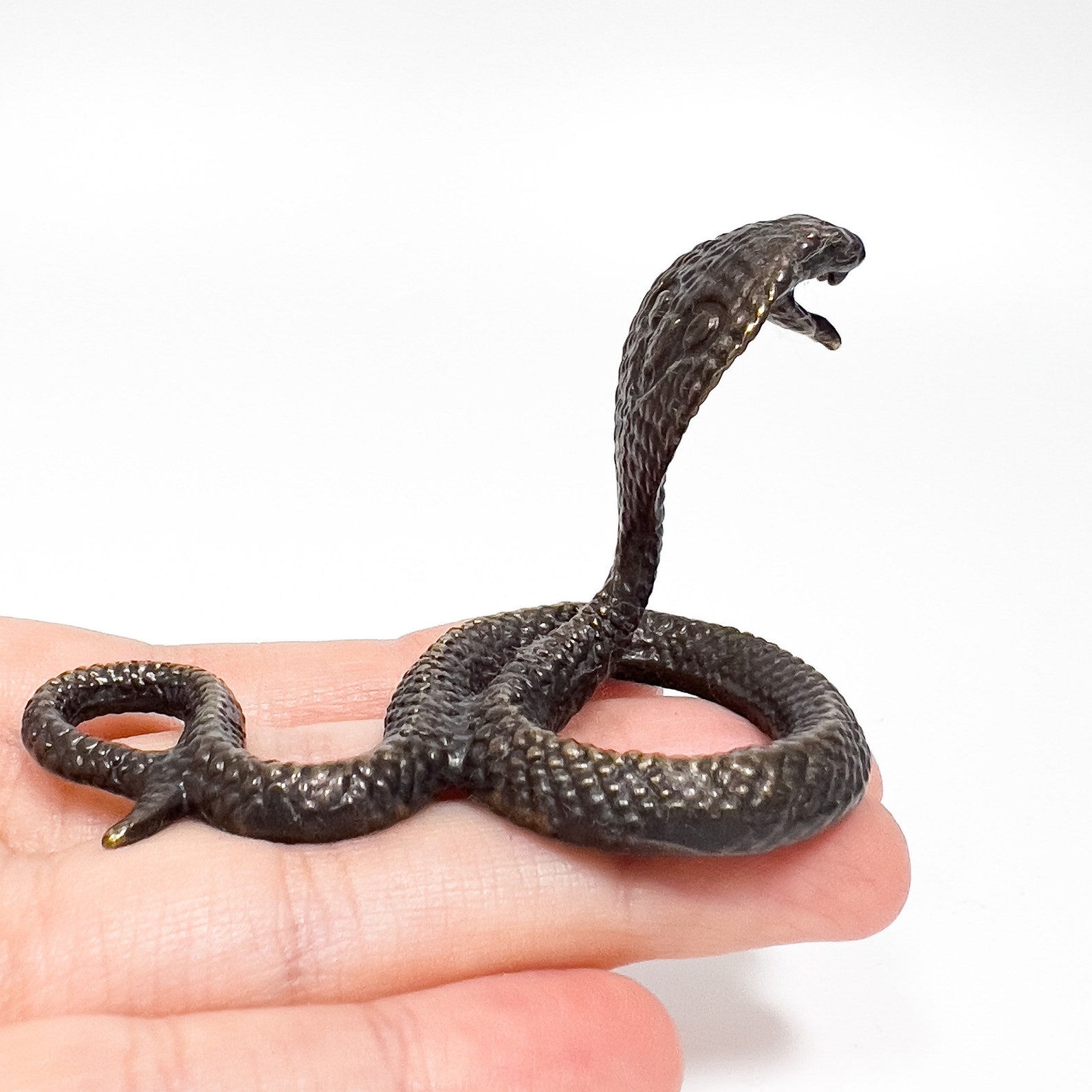 Bronze Snake Statue Cobra Snake Figure snake Sculpture - Etsy