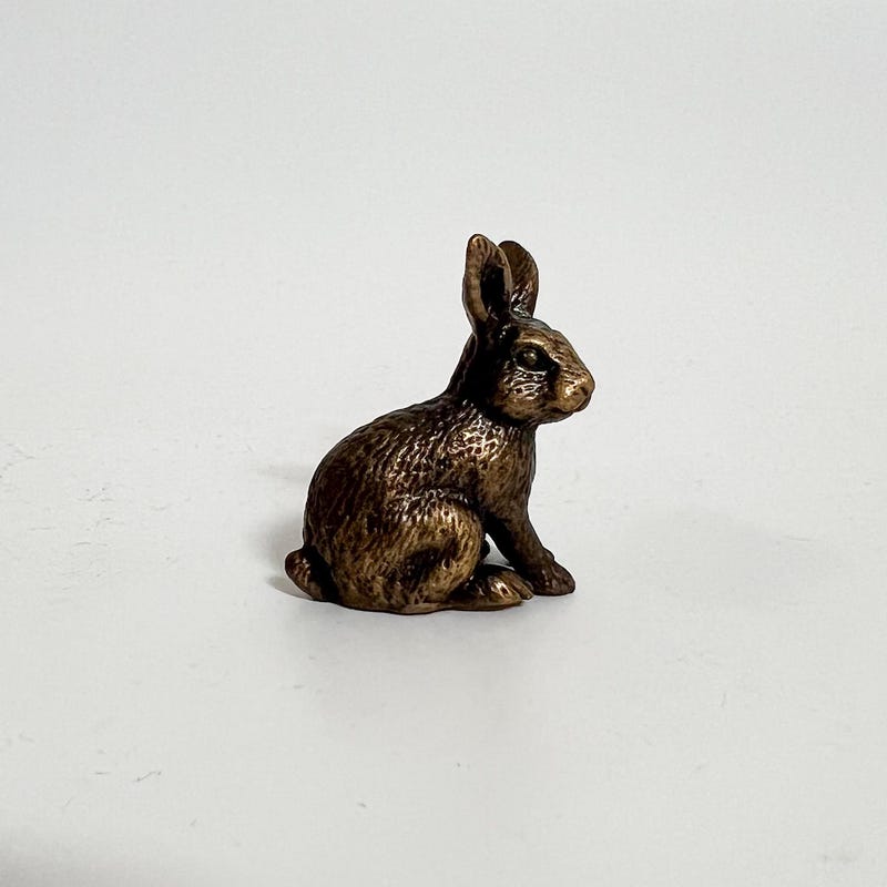 Bronze Gold Bunny - Etsy UK