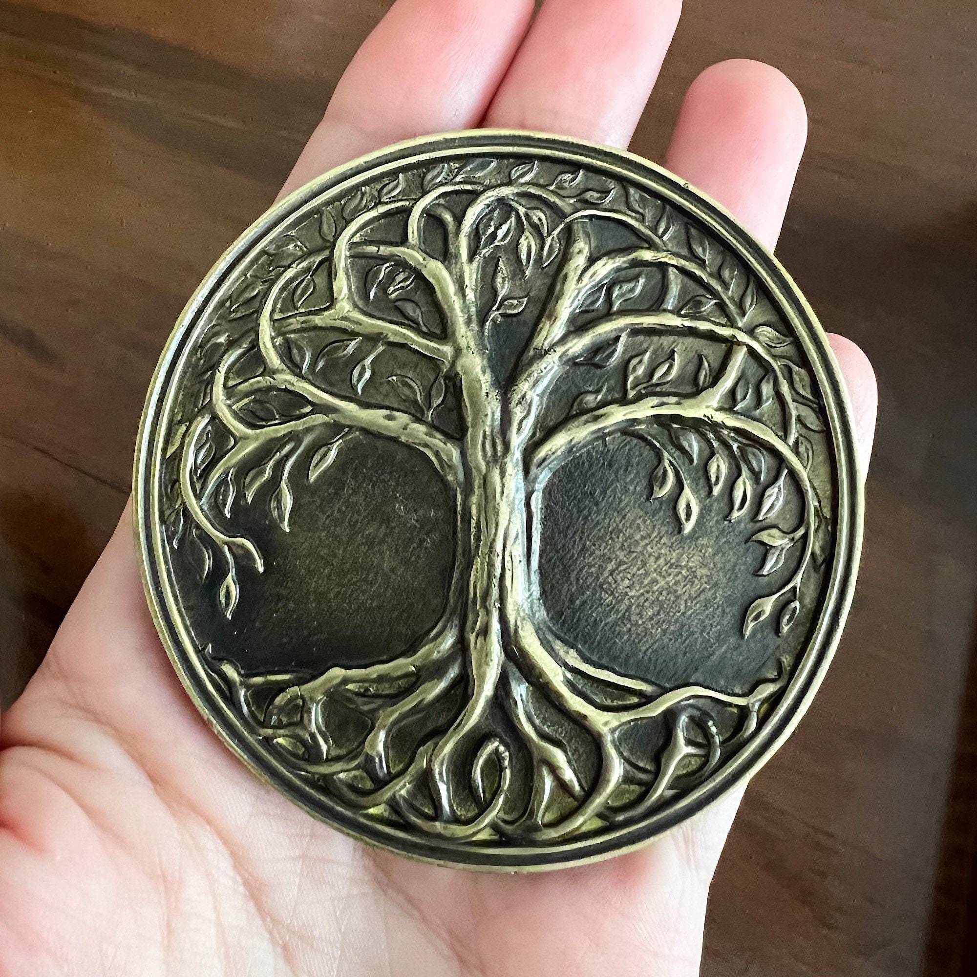 Personalized Bronze Tree of Life Medallion - 8th Anniversary Gift ...