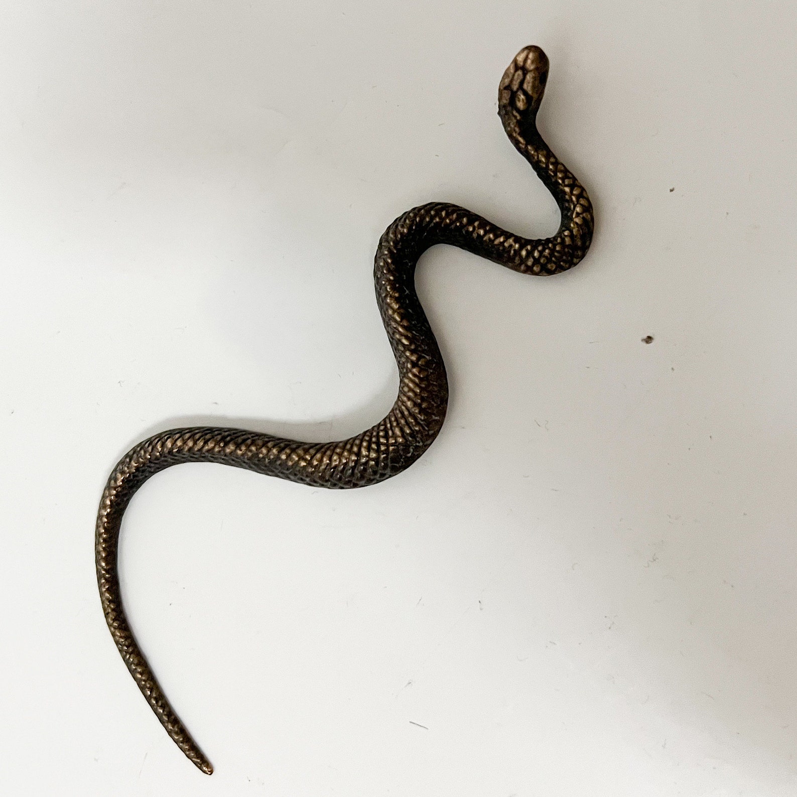 Bronze Snake Statue, Viper Snake Figure, Snake Sculpture, Reptile ...