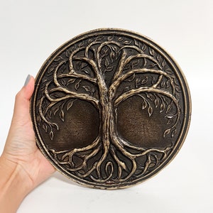 Tree of Life Medallion, Bronze Tree of Life Locket, Big Medallion ...