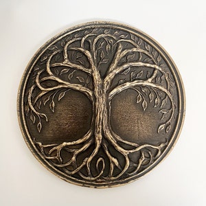 Tree of Life Medallion, Bronze Tree of Life Locket, Big Medallion ...