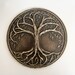 Tree of Life Medallion, Bronze Tree of Life Locket, Big Medallion ...