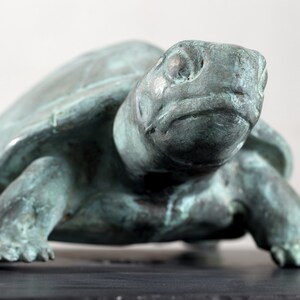 Bronze Garden Sculpture, Turtle Sculpture, Turtle Statue, Big Turtle ...