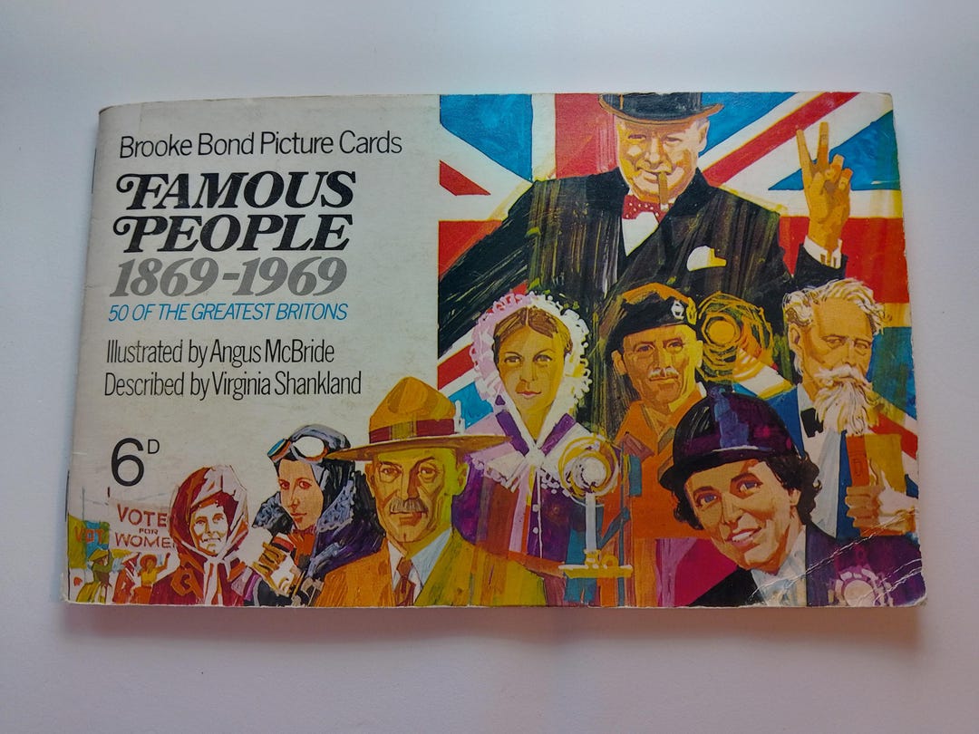 Vintage Brooke Bond Famous People Card Album: 1960s Memorabilia - Etsy UK