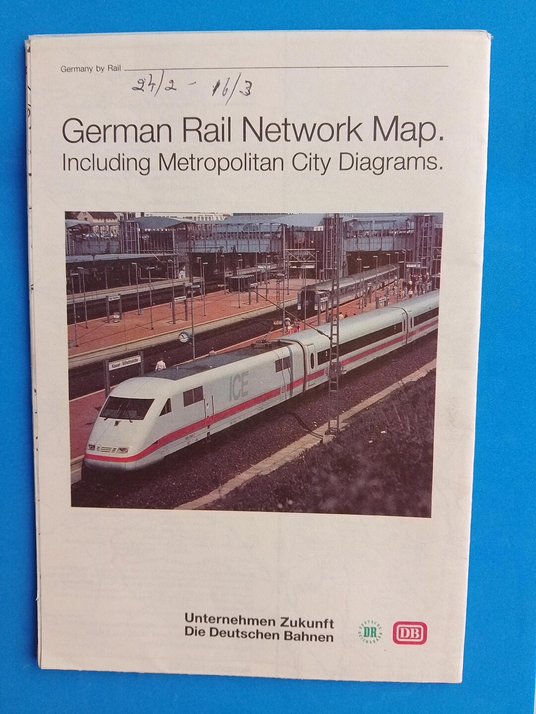 Vintage German Rail Network Map: 1992 Train Transport Collectible - Etsy