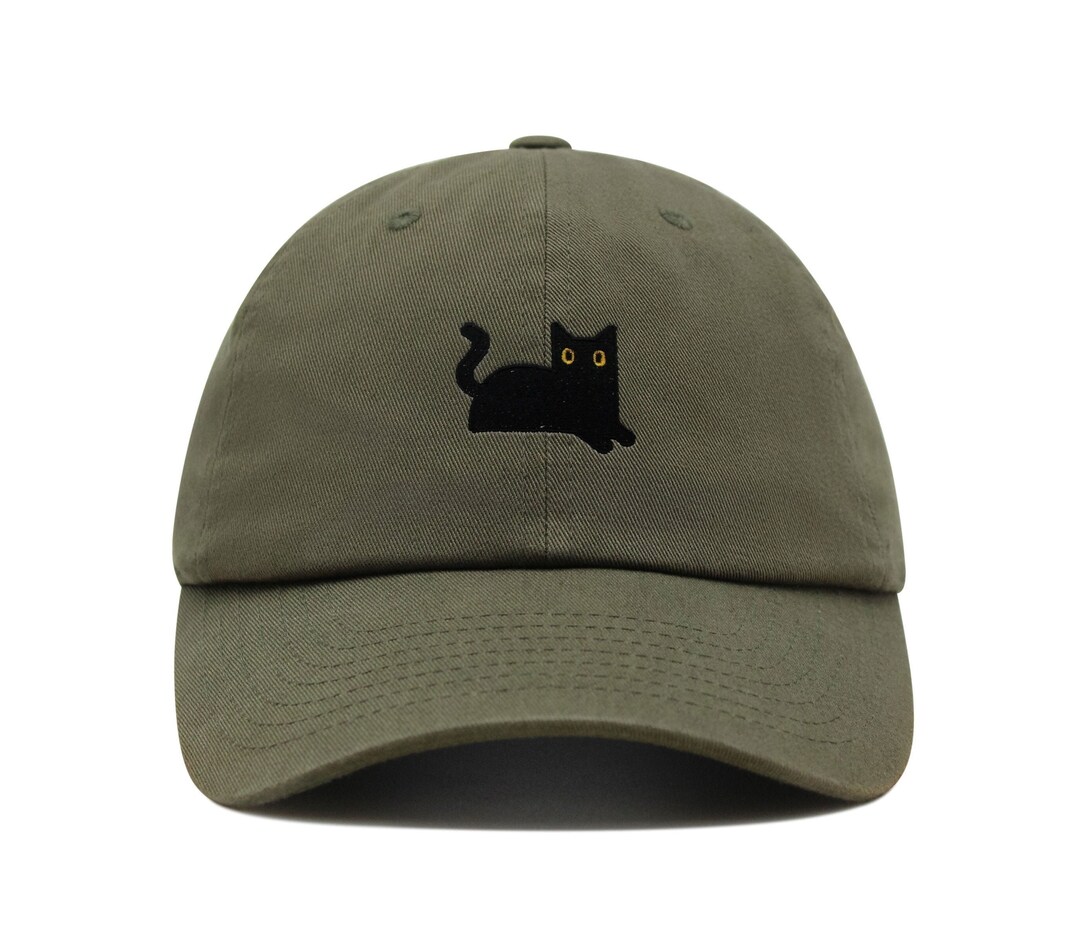 Embroidered Black Cat Cap Cat Mom Dad Cat Shirt Funny Cat - Etsy UK