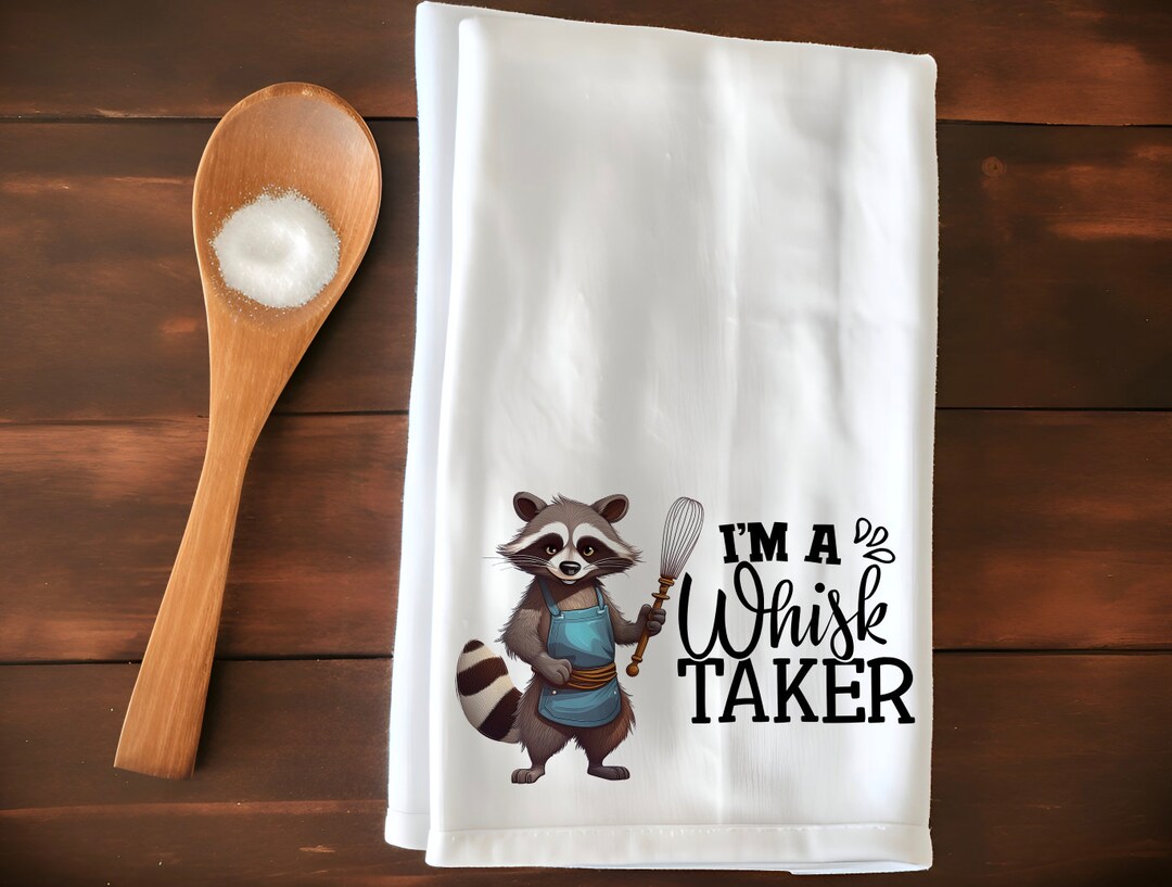 Funny Raccoon 'whisk Taker' Kitchen Towel - Sublimation Design (digital ...