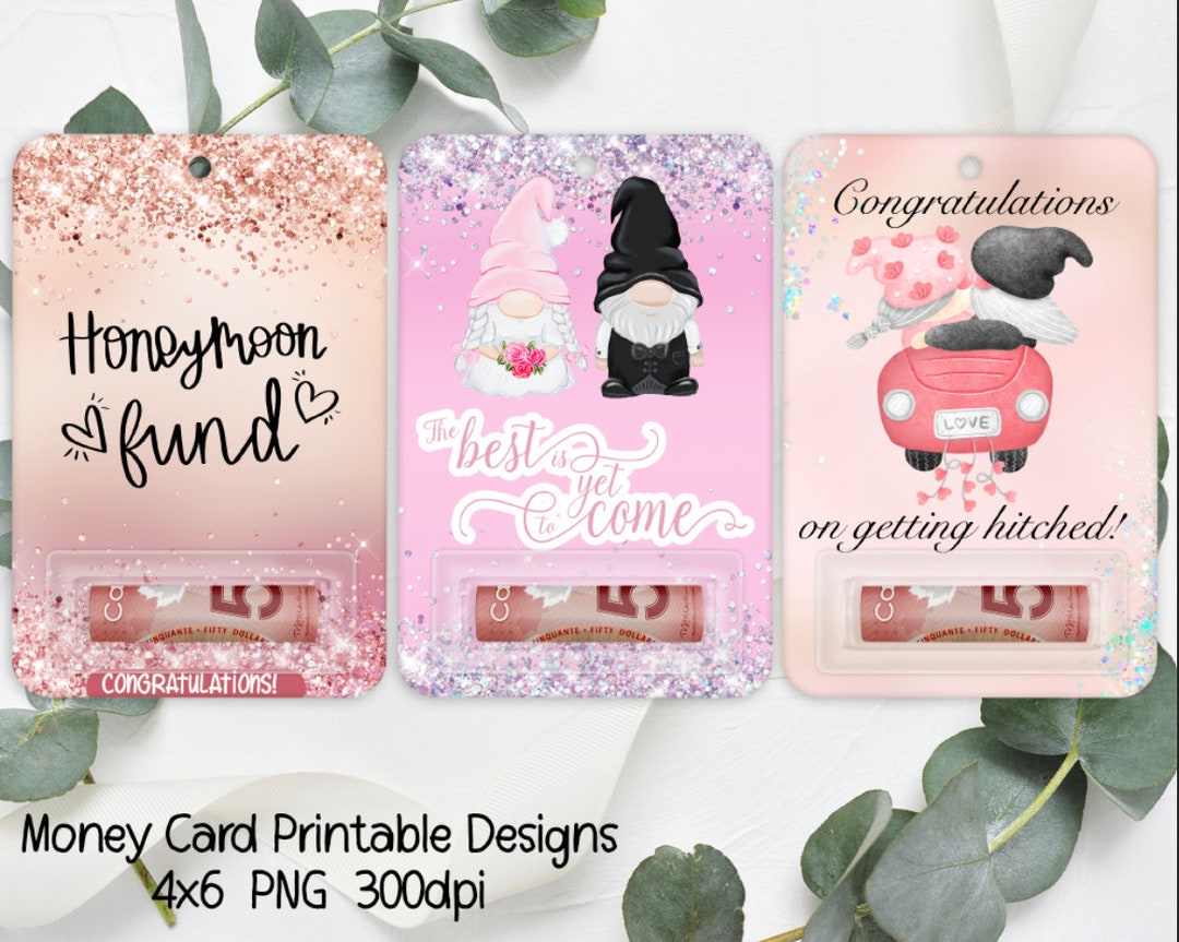 Money Card Designs, Wedding Designs, Printable Designs, - Etsy