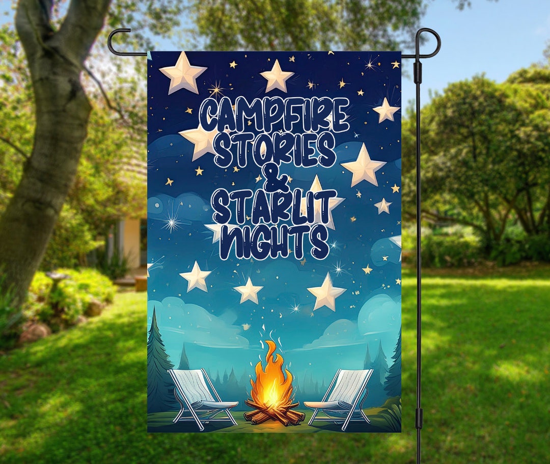 Camping Wind Spinner Design: Campfire Stories PNG Bundle (digital ...