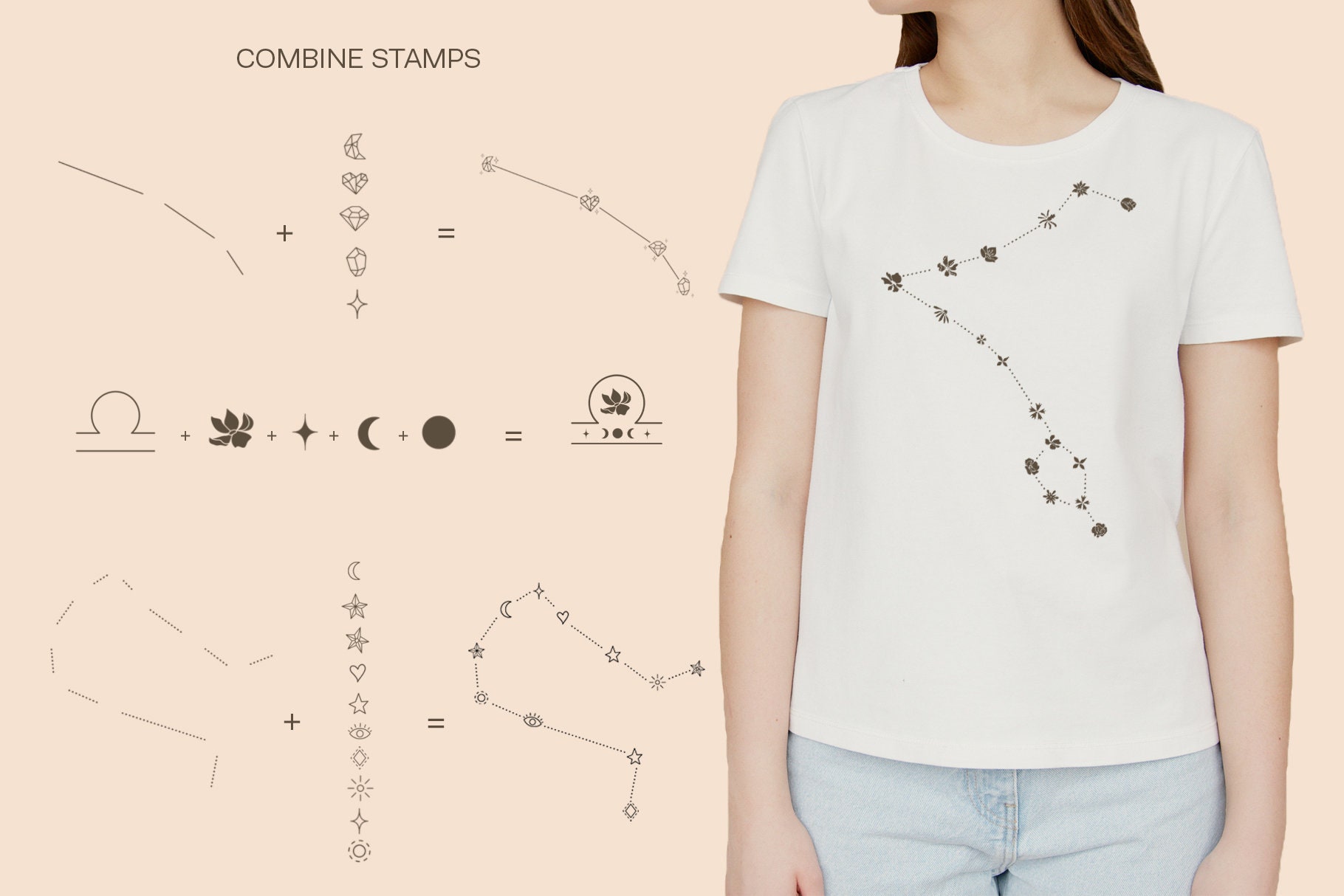 Constellations Creator Stamp Brushes for Procreate, Zodiac Signs ...