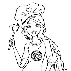 print coloring pages barbie