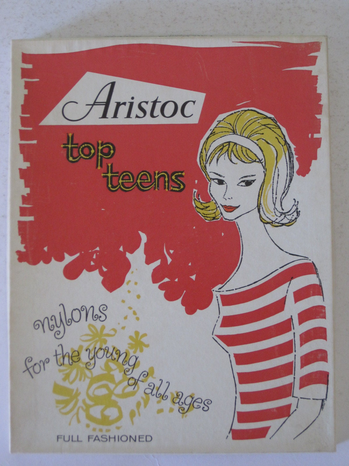 Boxed One Pair of Vintage ARISTOC Top Teens Allure FULLY FASHIONED ...
