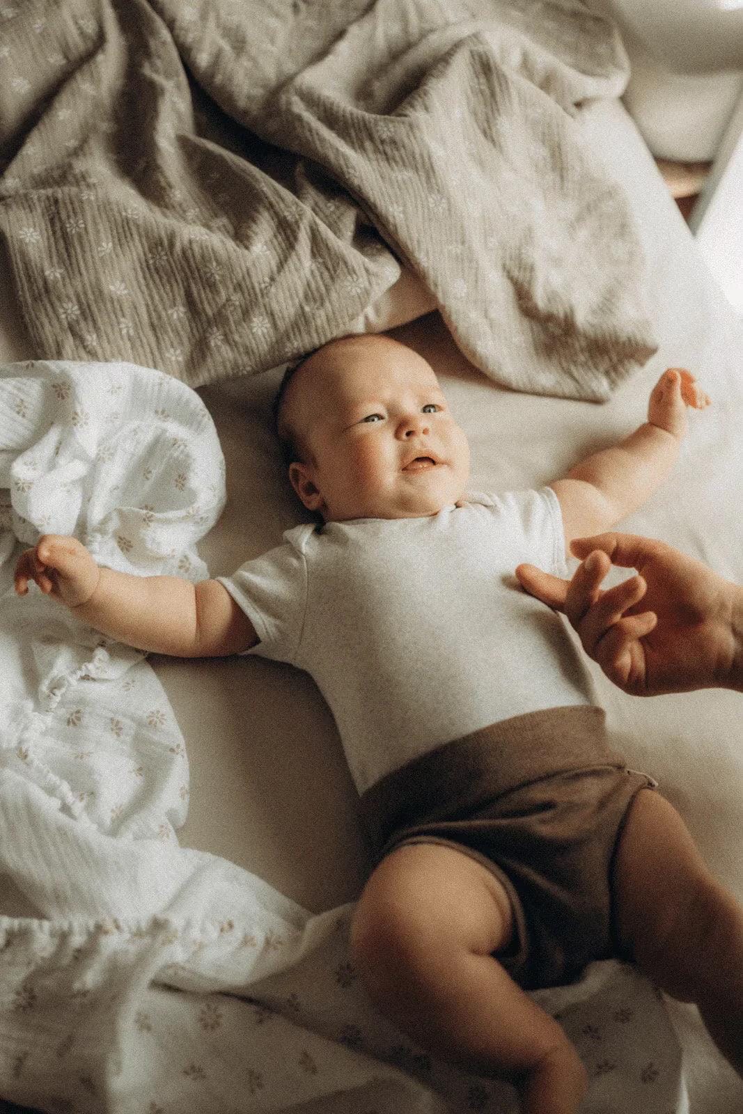 Crib Sheet Fitted Baby | Muslin Cotton Oeko-tex Elastic Band ...