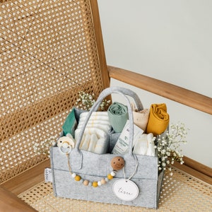 Diaper Cake, Baby Shower Gift, Diaper Caddy for Baby Dresser, Nappy ...