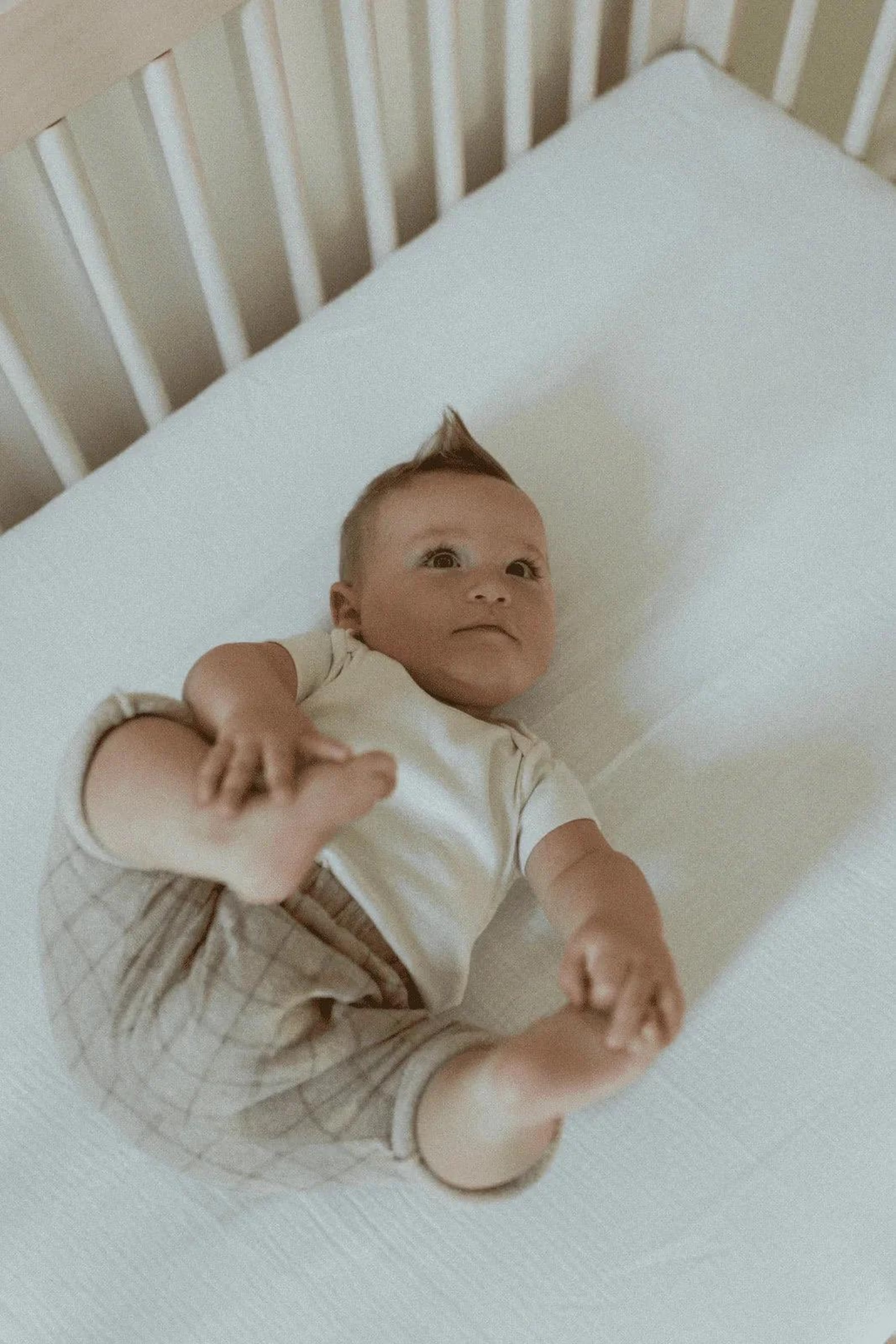 Baby Fitted Crib Sheet IKEA | Muslin Cotton Oeko-tex Elastic Band ...