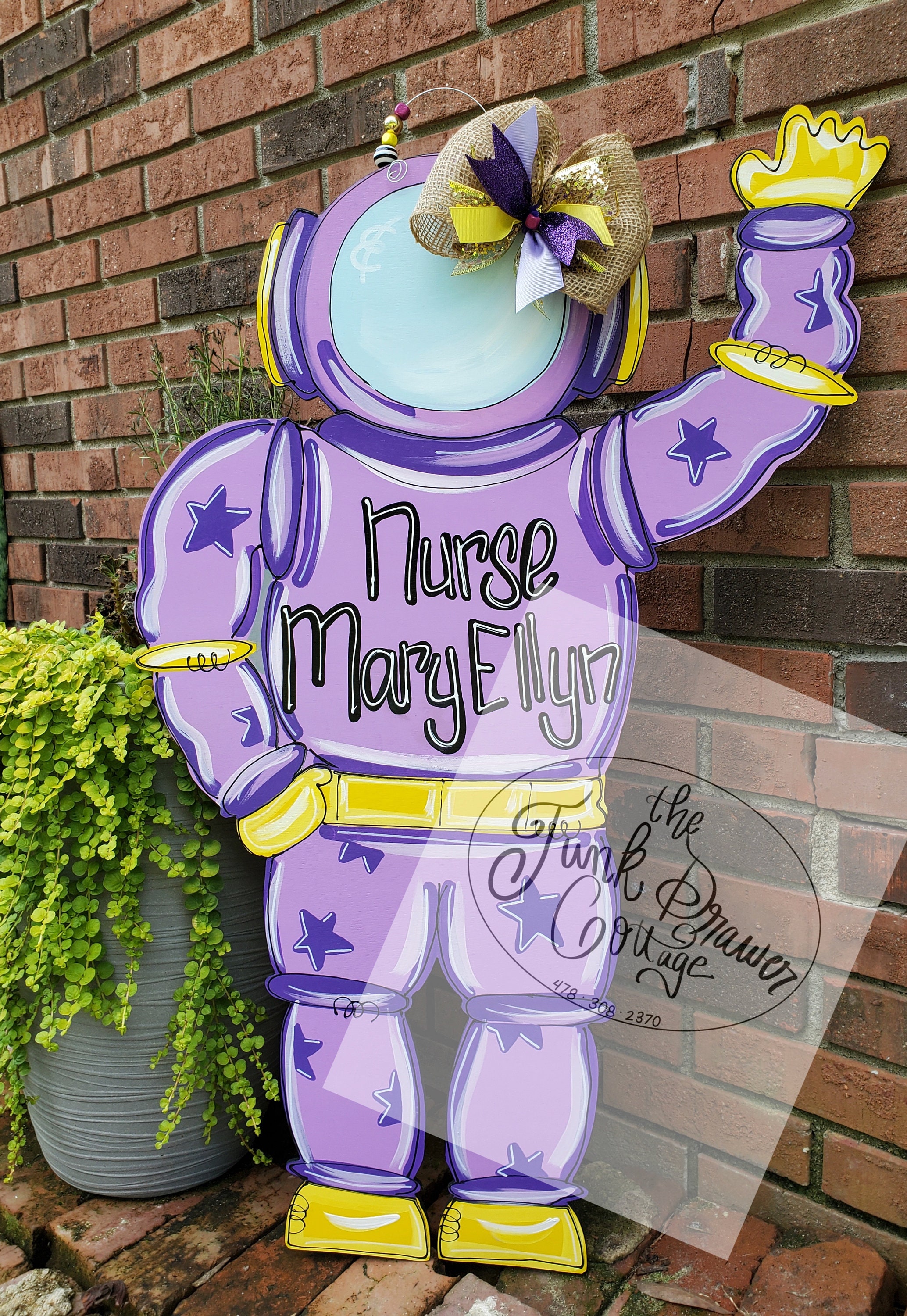 Astronaut Door Hanger Template Digital File Download - Etsy