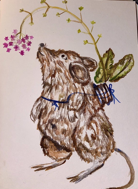 Whimsical Woodland Mouse | Etsy