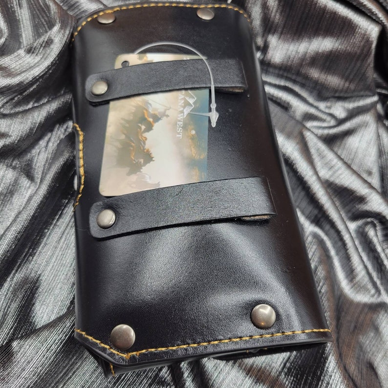 Longhorn Leather Phone Case Belt Loop Holster . Black Color - Etsy