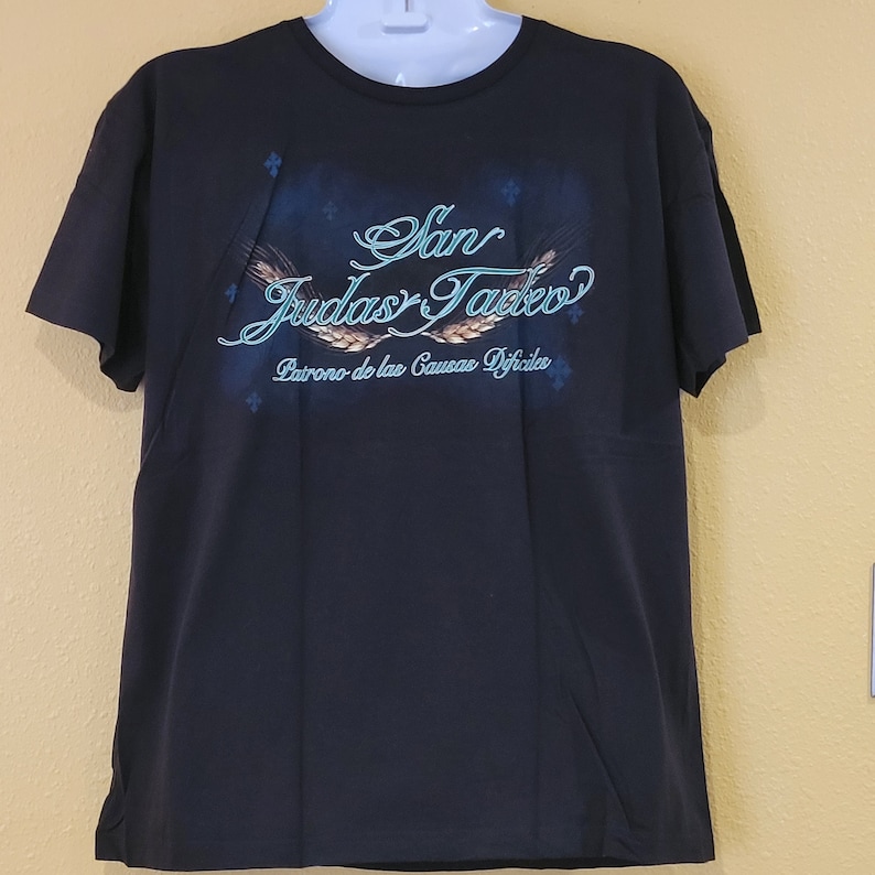 San Judas Tadeo T Shirt Saint Jude Glitter Tshirt Large, Extra Large ...