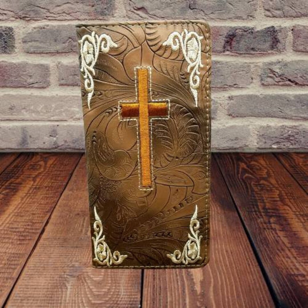 Cross Mens Wallet Western Bifold W058 Brown Studded Credit Card Check ...