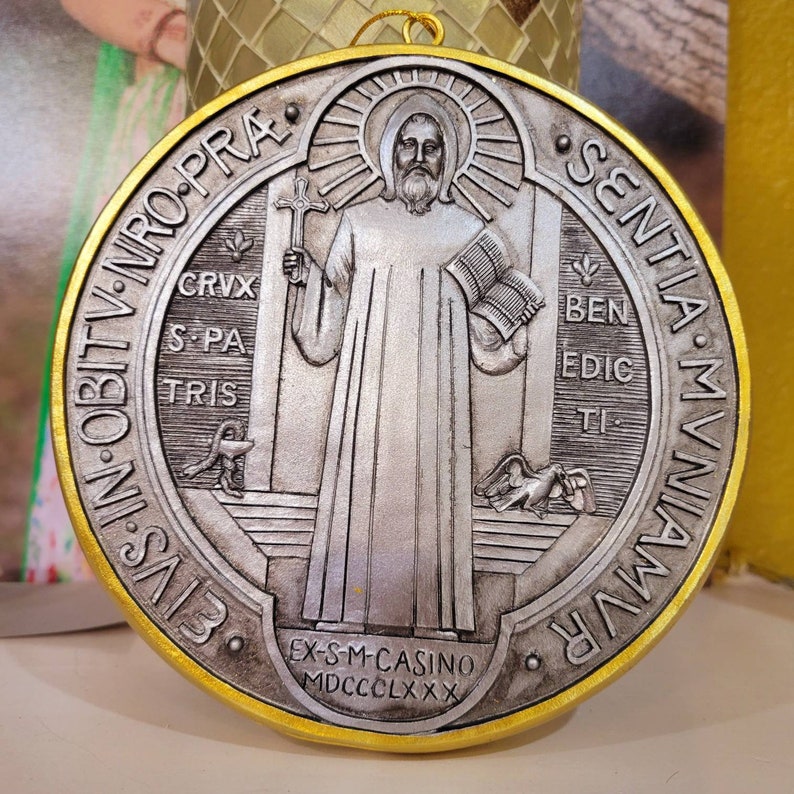 San Benito Medallion Wall Decor Saint Benedict Wall Hanger 6 - Etsy