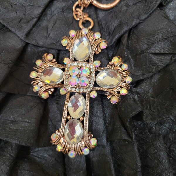 Cross Keychain - Etsy