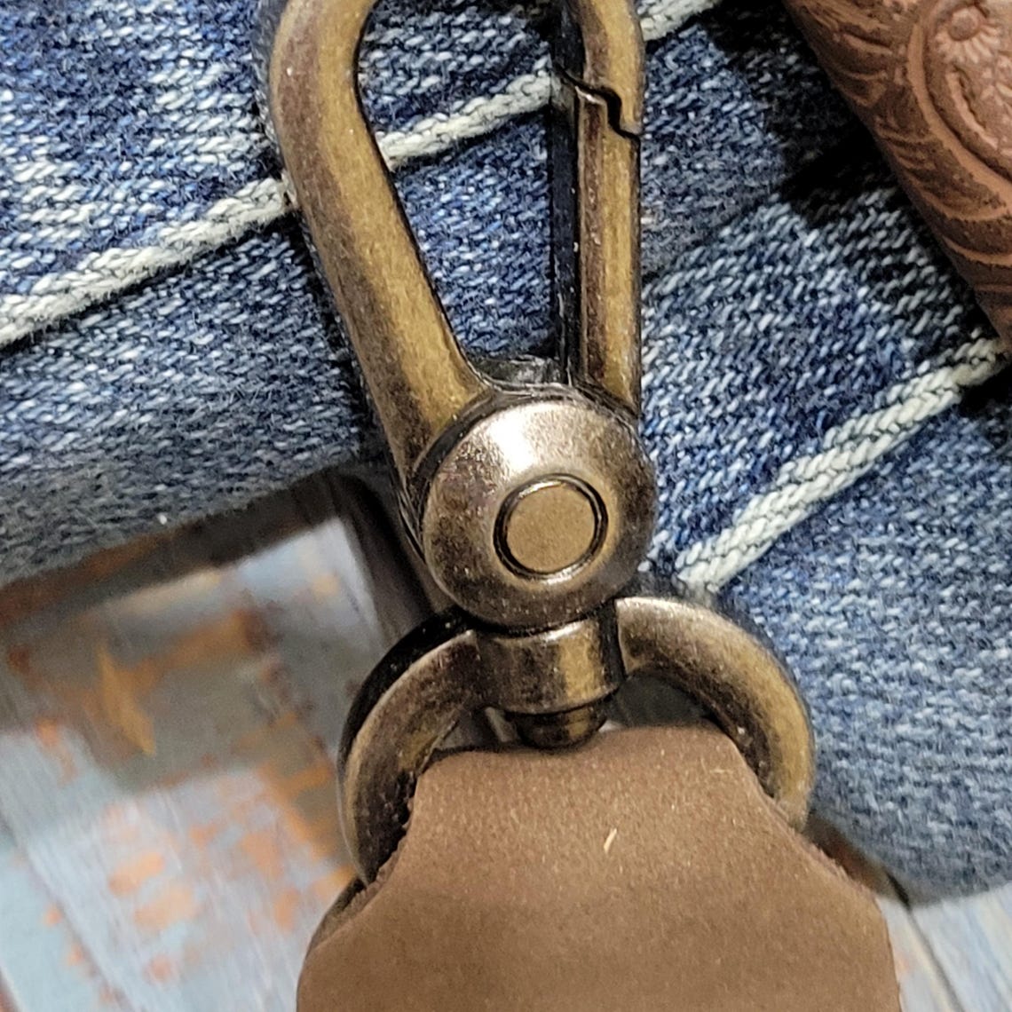Montana West Skull Face Keychain With Key Ring Genuine Leather With ...