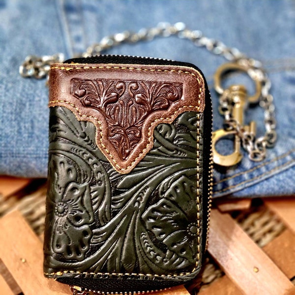 Hand Tooled Wallet - Etsy