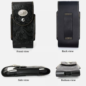 Praying Cowboy Western Phone Holster Cowboy Leather Phone Case Holster ...