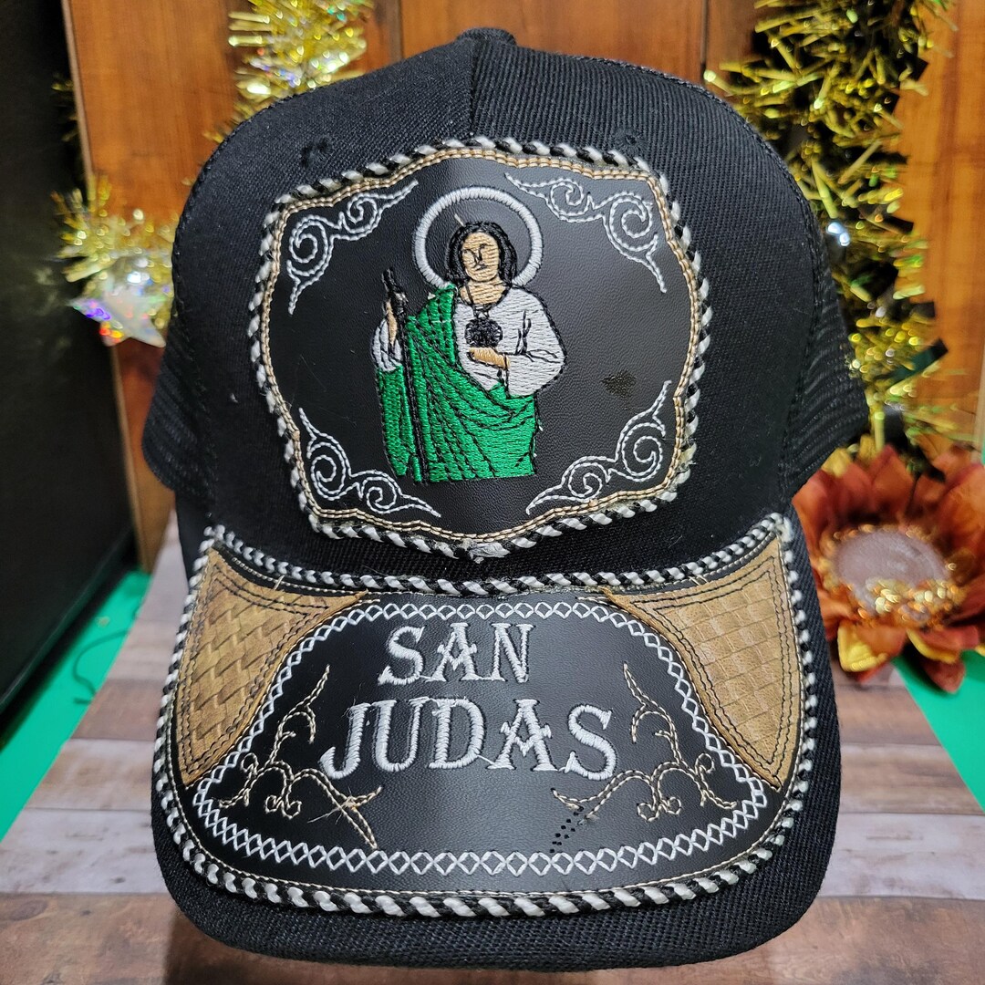 San Judas Tadeo Cap Baseball Hat With Saint Jude Patchwork Accent Saint ...