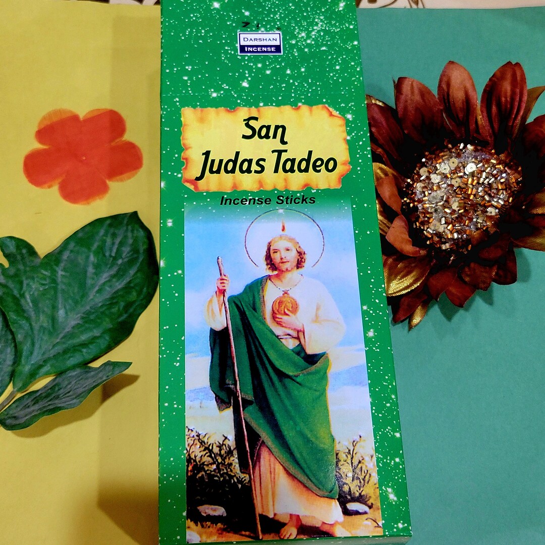 Incense San Judas Tadeo Saint Jude Incense Sticks Box of 6 Tubes. Hand ...