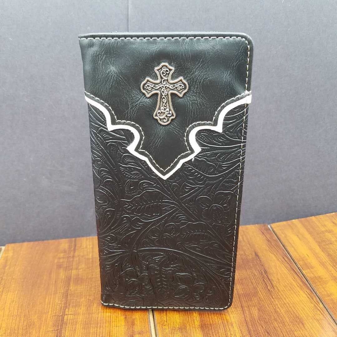 Cross Wallet Western Bifold Checkbook Style Personalized Cross Wallet ...