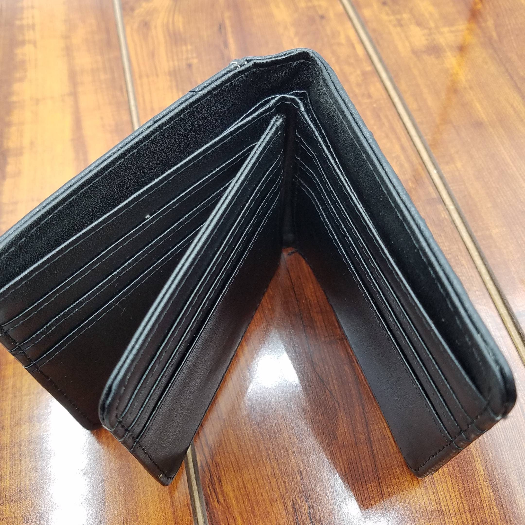 Cross Mens Wallet Western Bifold Black and Orange Embroidered - Etsy