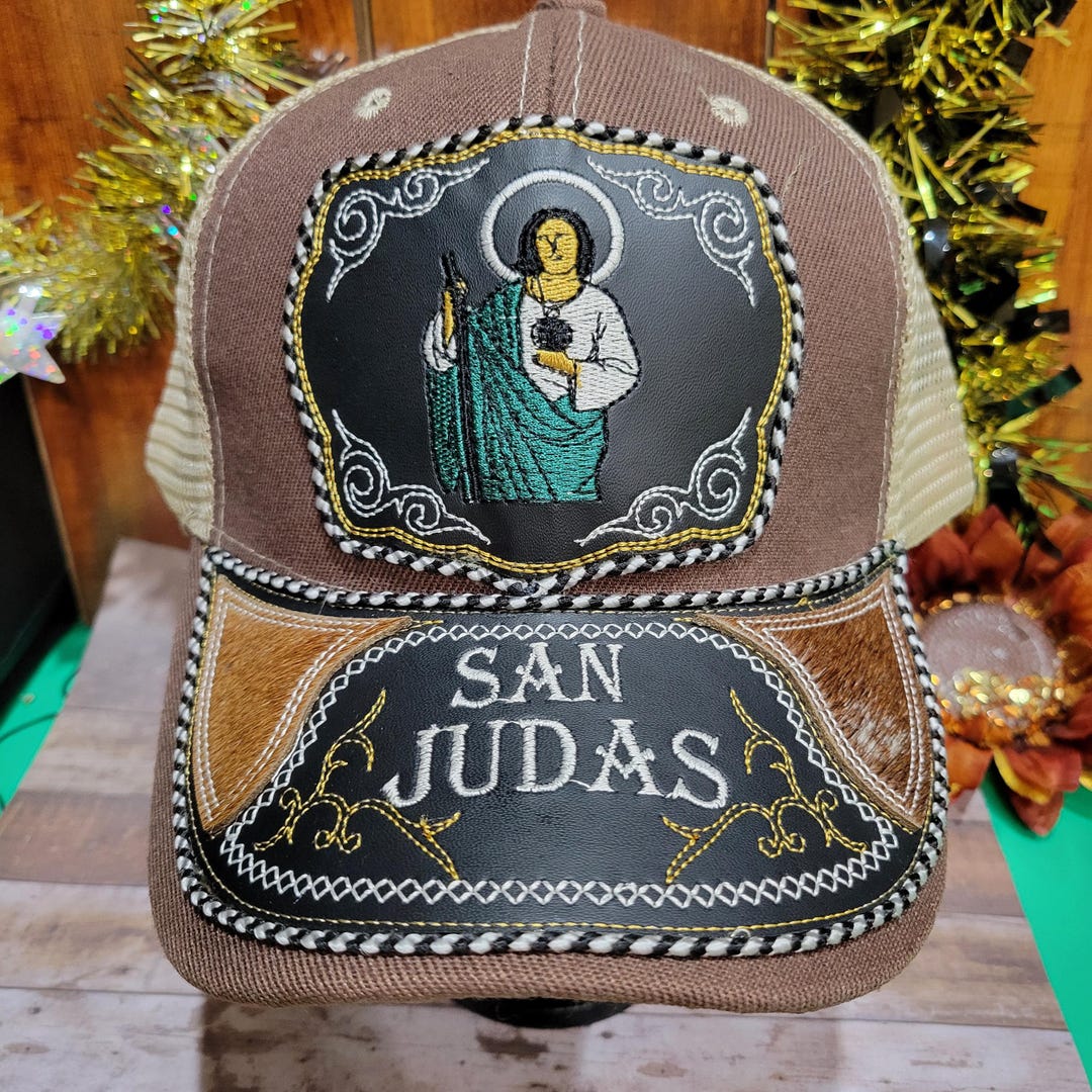 San Judas Tadeo Cap Baseball Hat With Saint Jude Patchwork Accent Saint ...