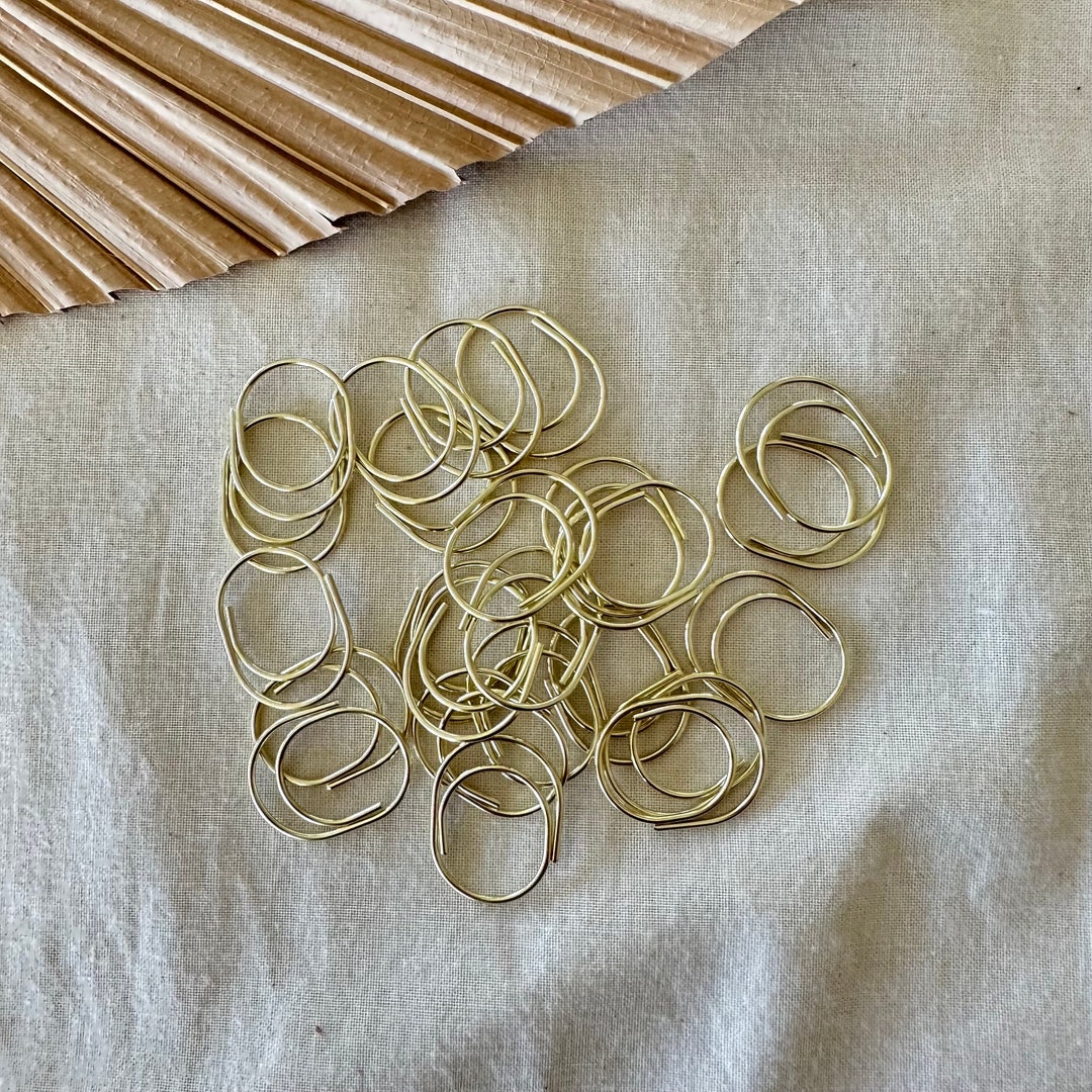 Gold 25mm Oval Paper Clips, Planner Accessories, Desk Stationery ...