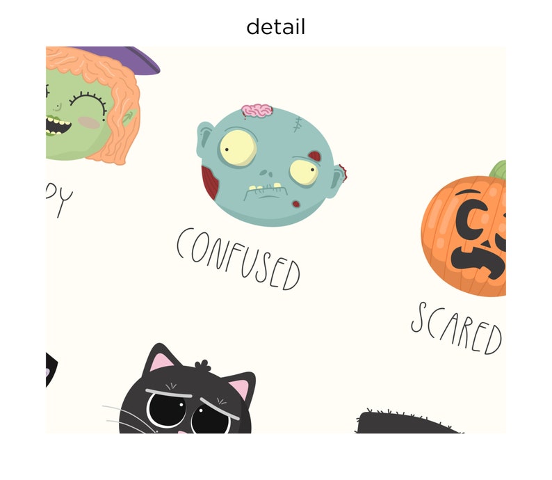 Feelings Chart, Emotions Chart, Educational Poster, Halloween Theme ...