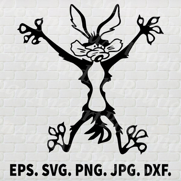 Wiley Coyote Svg - Etsy
